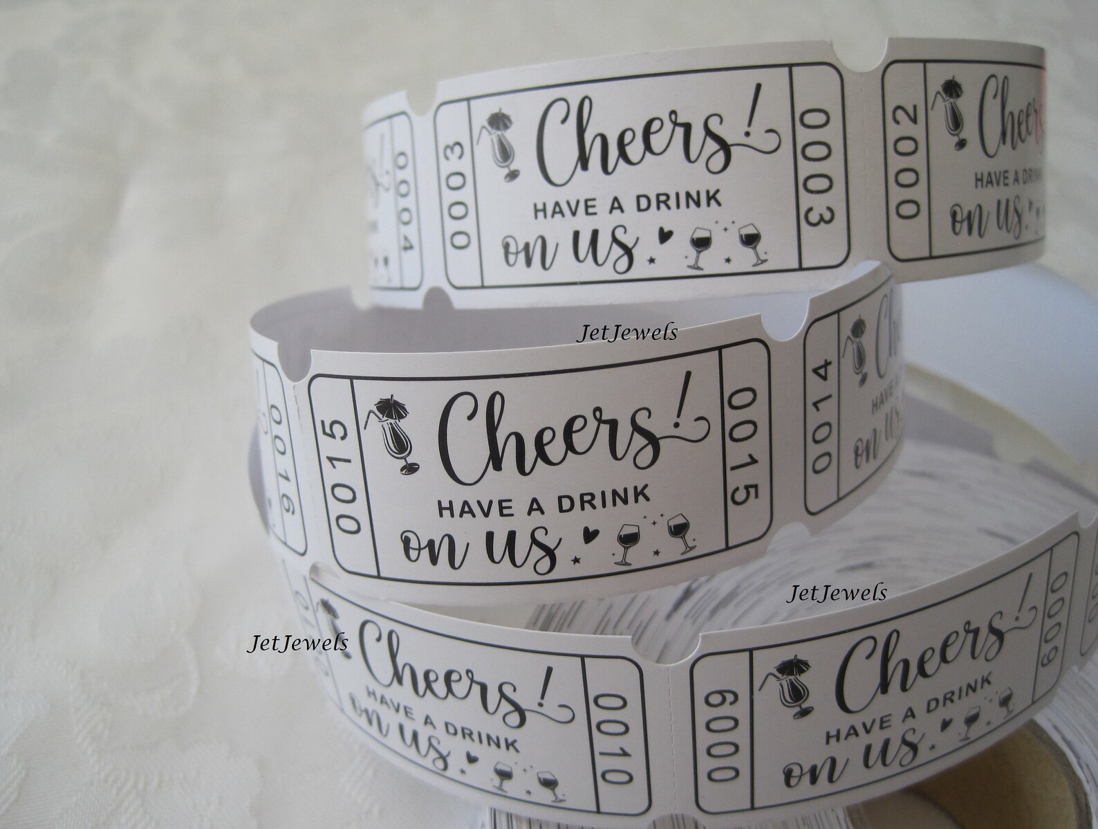 Drink Tickets, Good for One Drink, Wedding Party Reception, Host Bar ...