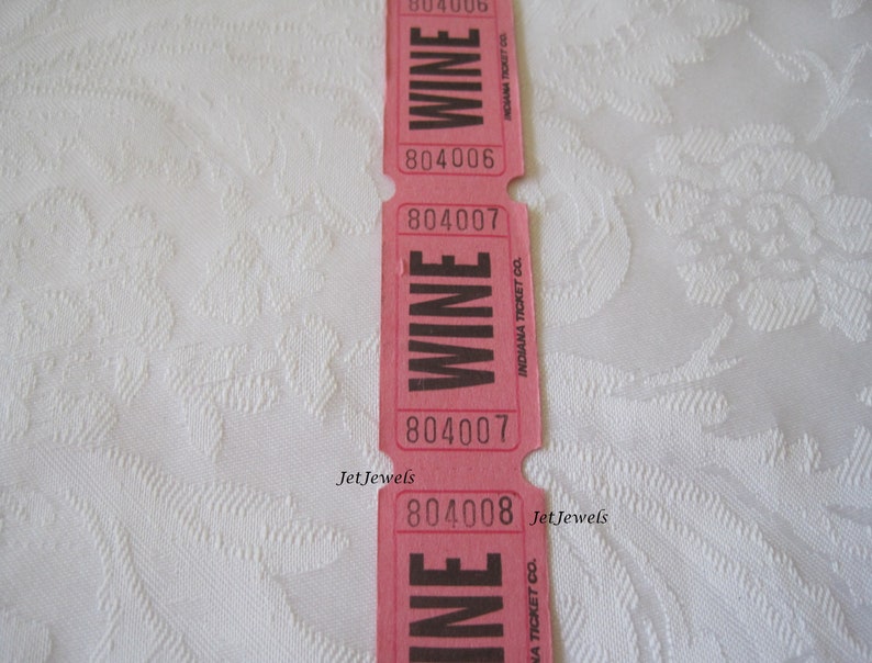 100 Drink Tickets, Wine Drink Ticket, Wedding Reception, Wine Wedding ...