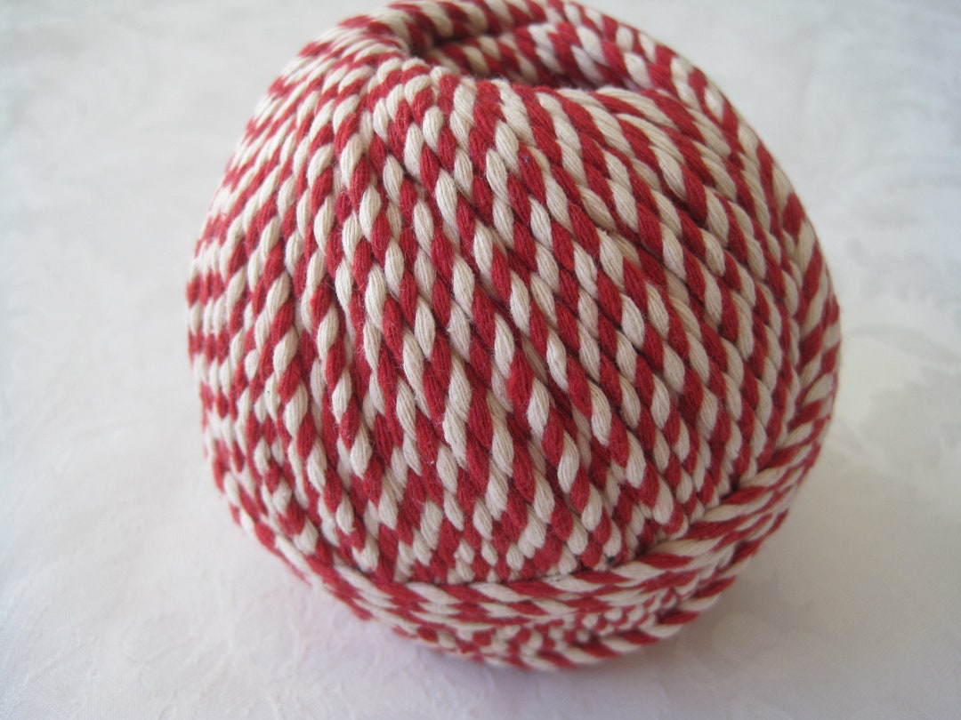 60 YARDS Red Cotton Twine, Red Cotton String, Christmas Gift Wrap, Gift ...