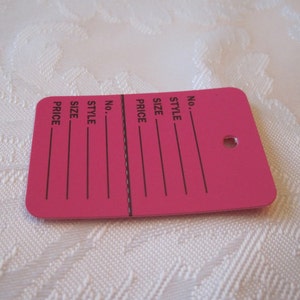 100 Price Tags Clothing Price Tag 2 Part Inventory Tags - Etsy