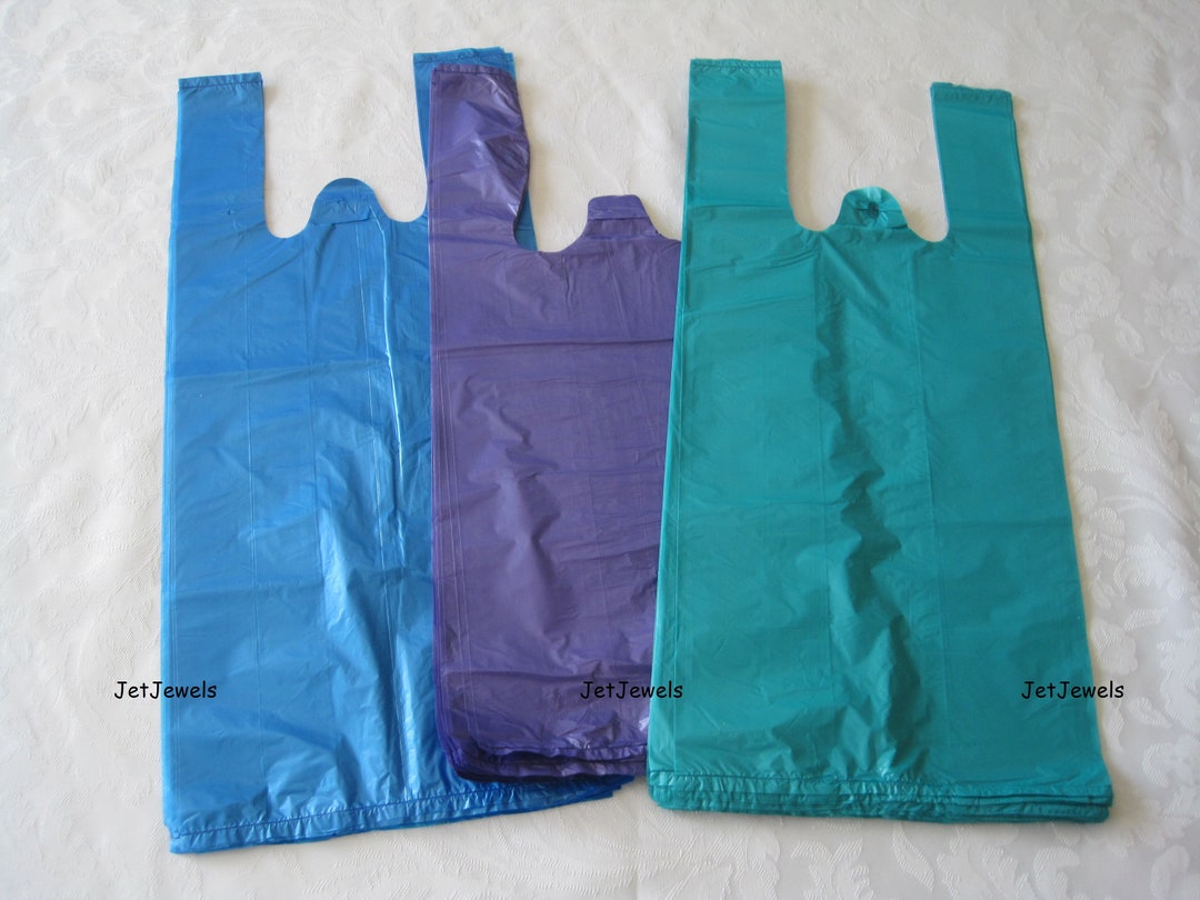 100 Plastic Bags, Plastic Shopping Bag, T Shirt Bags, Tshirt Bags ...