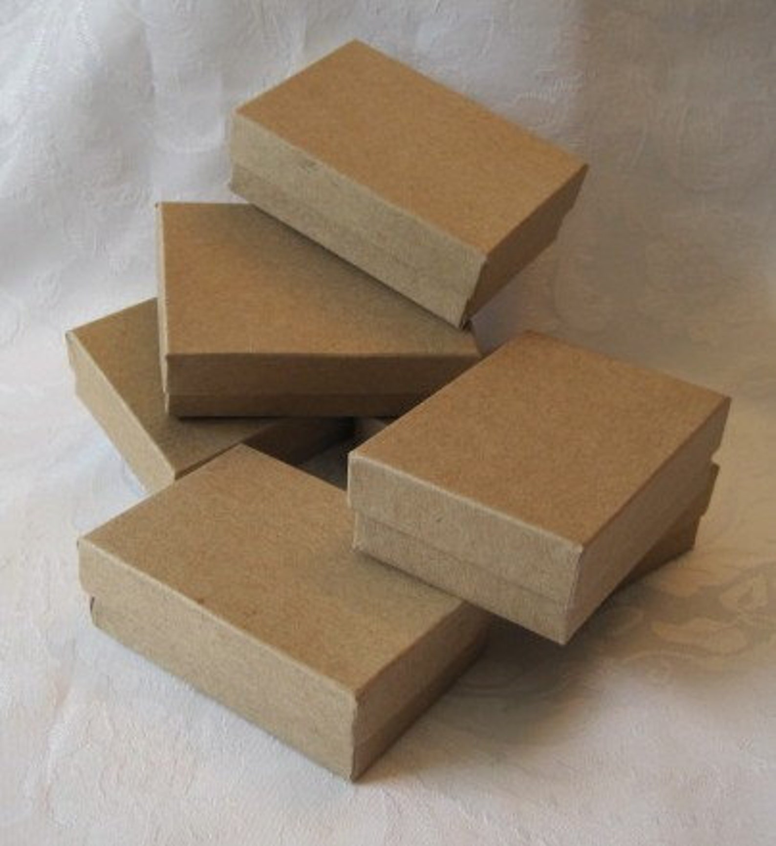 10 Jewelry Gift Boxes Brown Kraft Boxes Wedding Favor Box - Etsy
