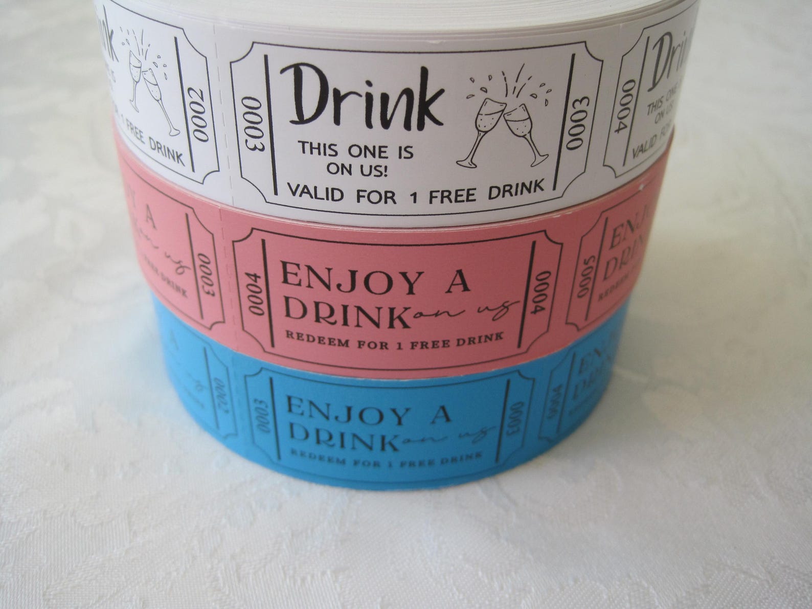 Drink Tickets, Drink Ticket, Wedding Party Reception, Host Bar ...