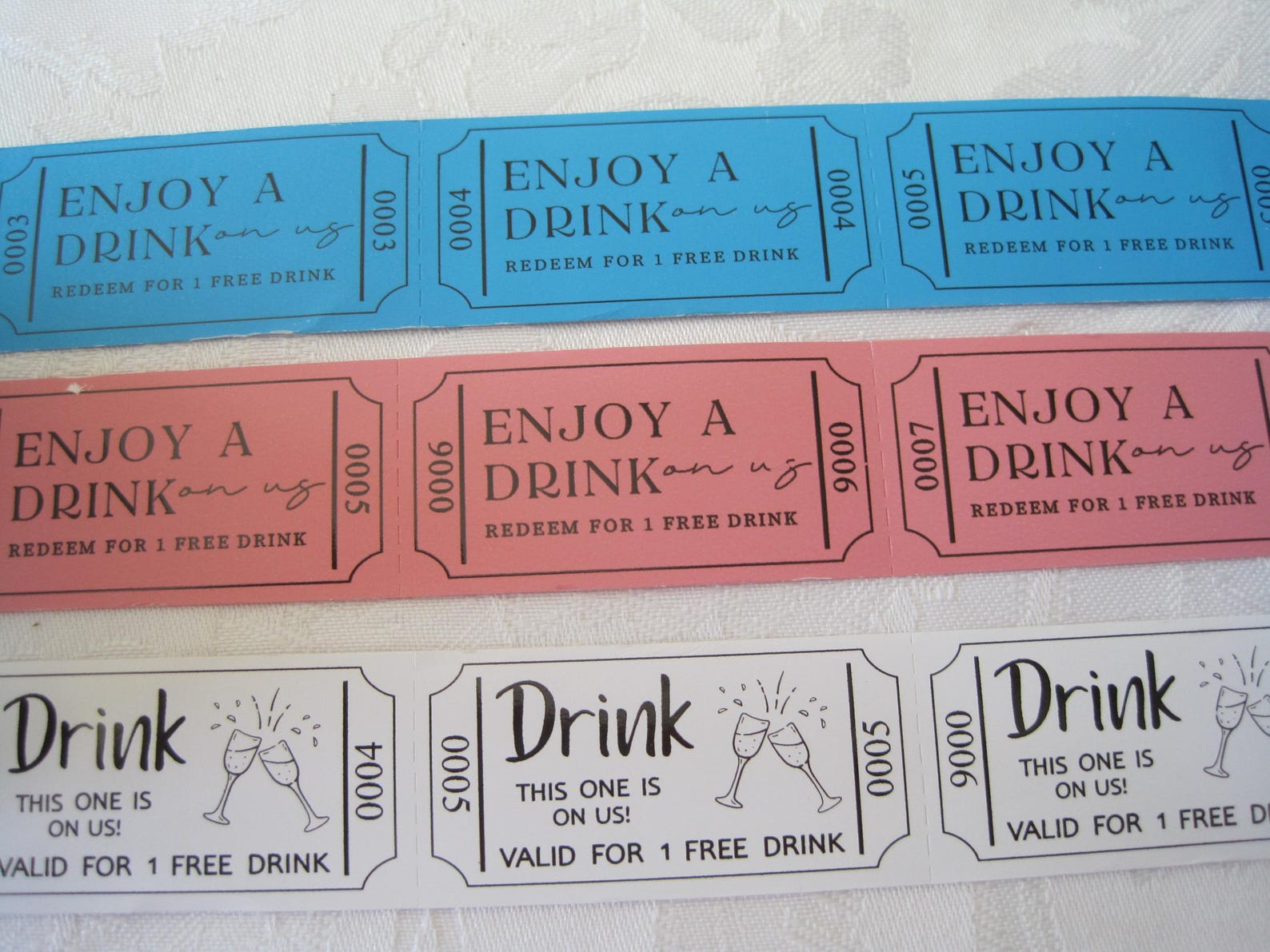 Drink Tickets, Drink Ticket, Wedding Party Reception, Host Bar ...