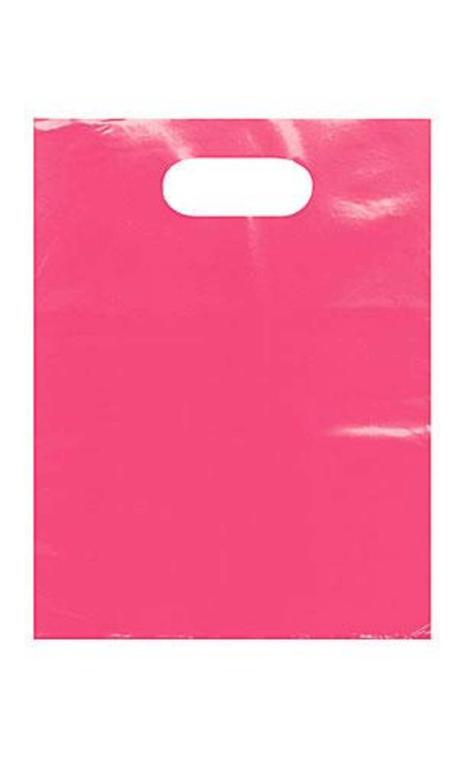 50 Plastic Bags Pink Plastic Bags Shopping Bag Plastic Gift - Etsy