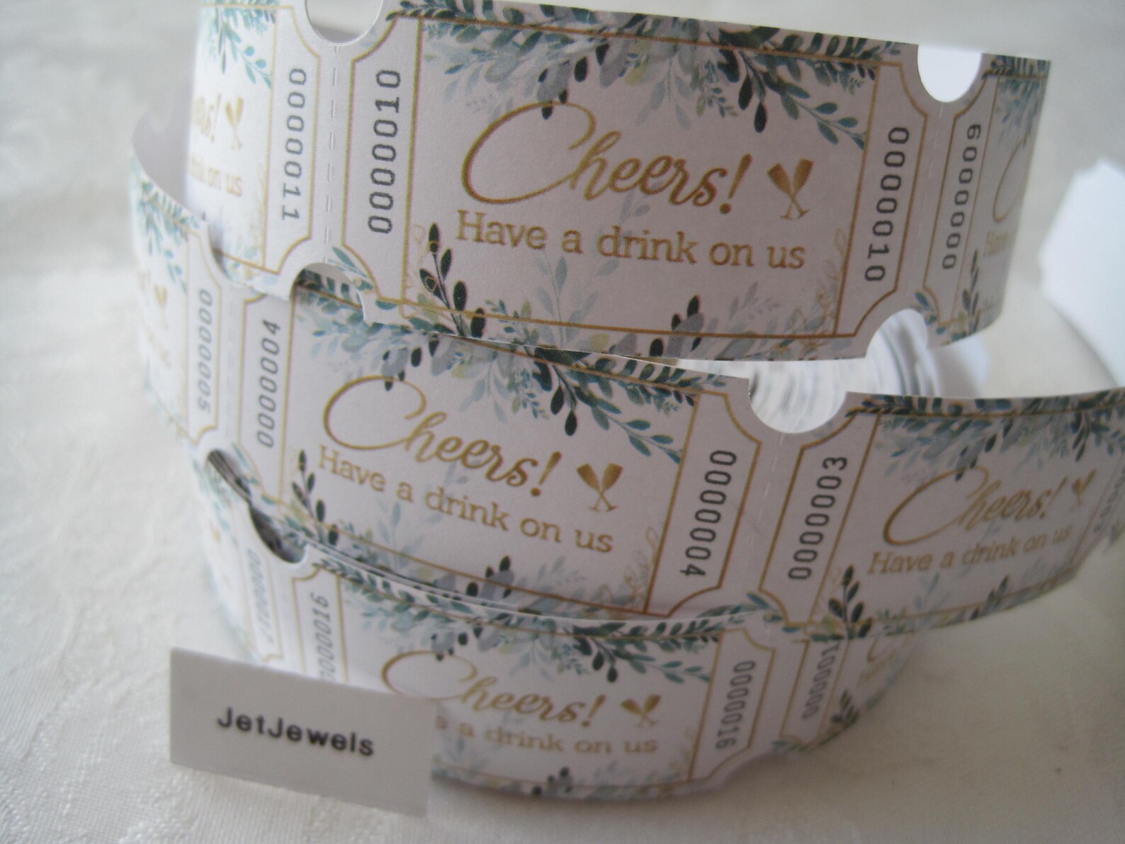 100 Drink Tickets, Wine Drink Ticket, Wedding Reception, Wine Wedding ...