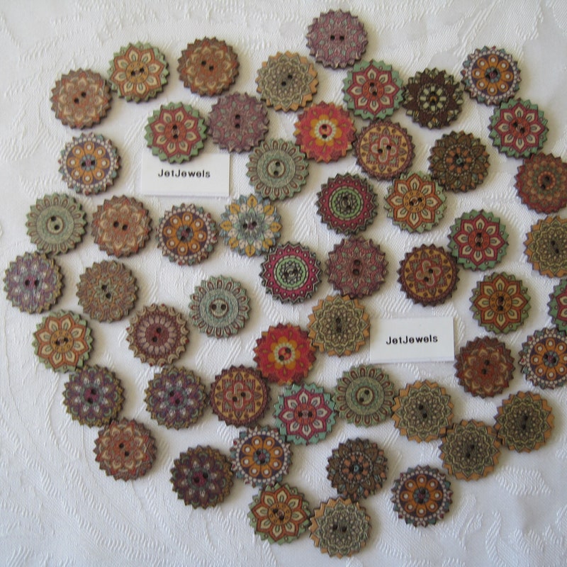 Bohemian Buttons - Etsy
