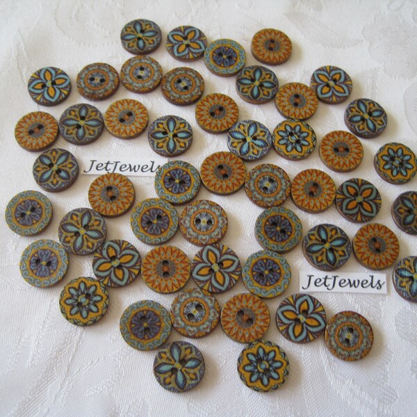 Bohemian Buttons - Etsy