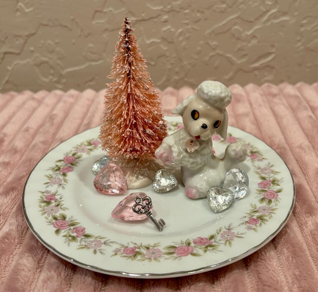 Vintage Poodle Dog on Vintage China - Etsy