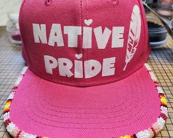 Beaded Hat Native Pride, Adjustable Adult Size - Etsy
