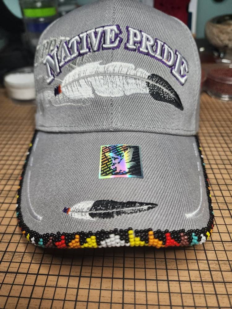 Beaded Hat Native Pride, Adjustable Adult Size - Etsy