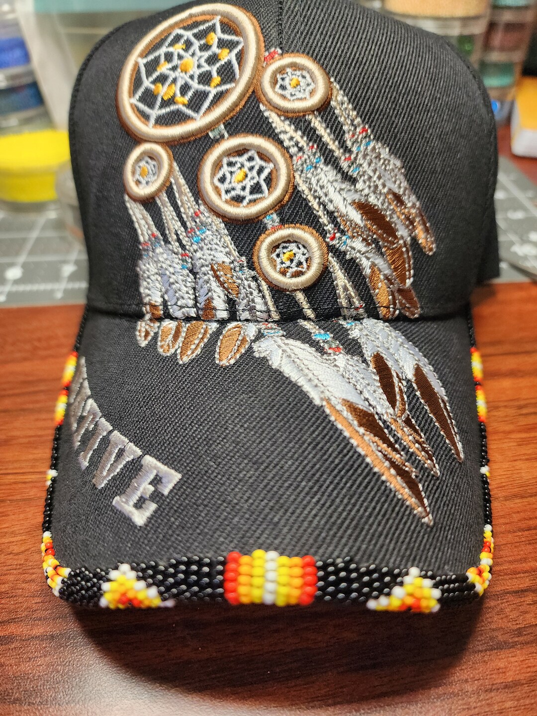 Beaded Hat Native Pride, Adjustable Adult Size - Etsy