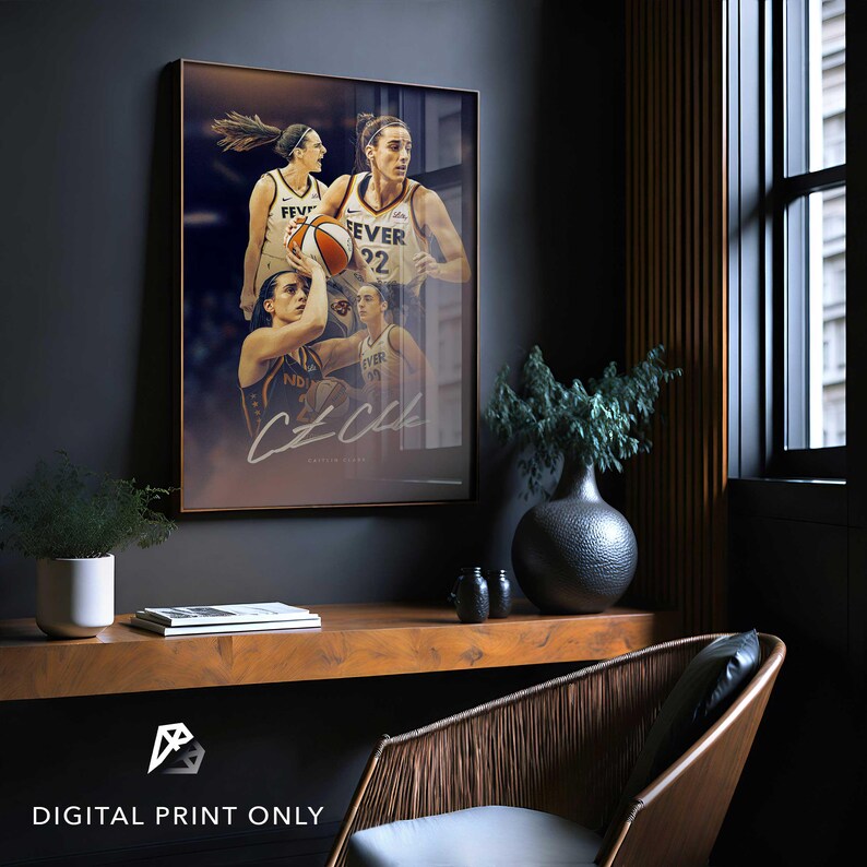 Caitlin Clark Poster, WNBA Poster, Sports Poster, WNBA Fans, Basketball ...