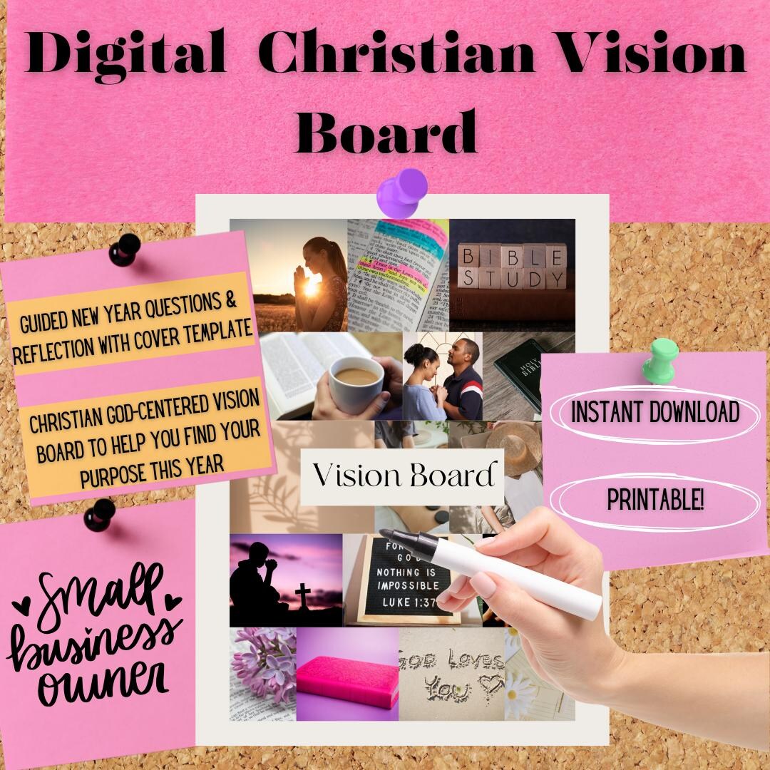 2025 Digital Vision Board for Christian Business Owners, Digital Vision ...