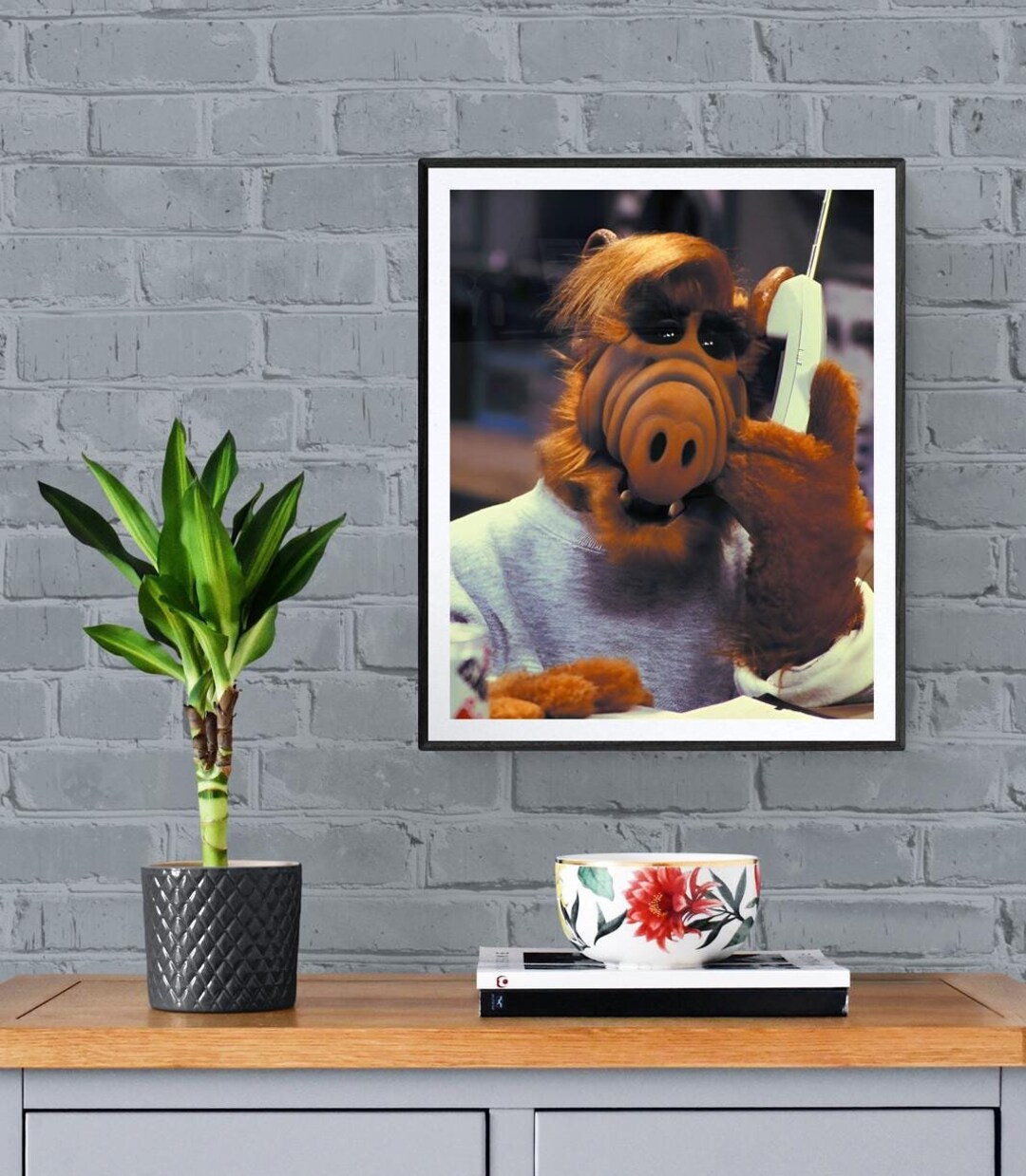 Alf Tv Series Poster Instant Download ALF Vintage Wall Art Digital ...