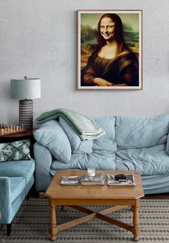 Mona Lisa Wall Art PNG File for Print Digital Download - Etsy