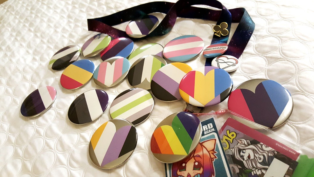 PRIDE Button Pins - Etsy
