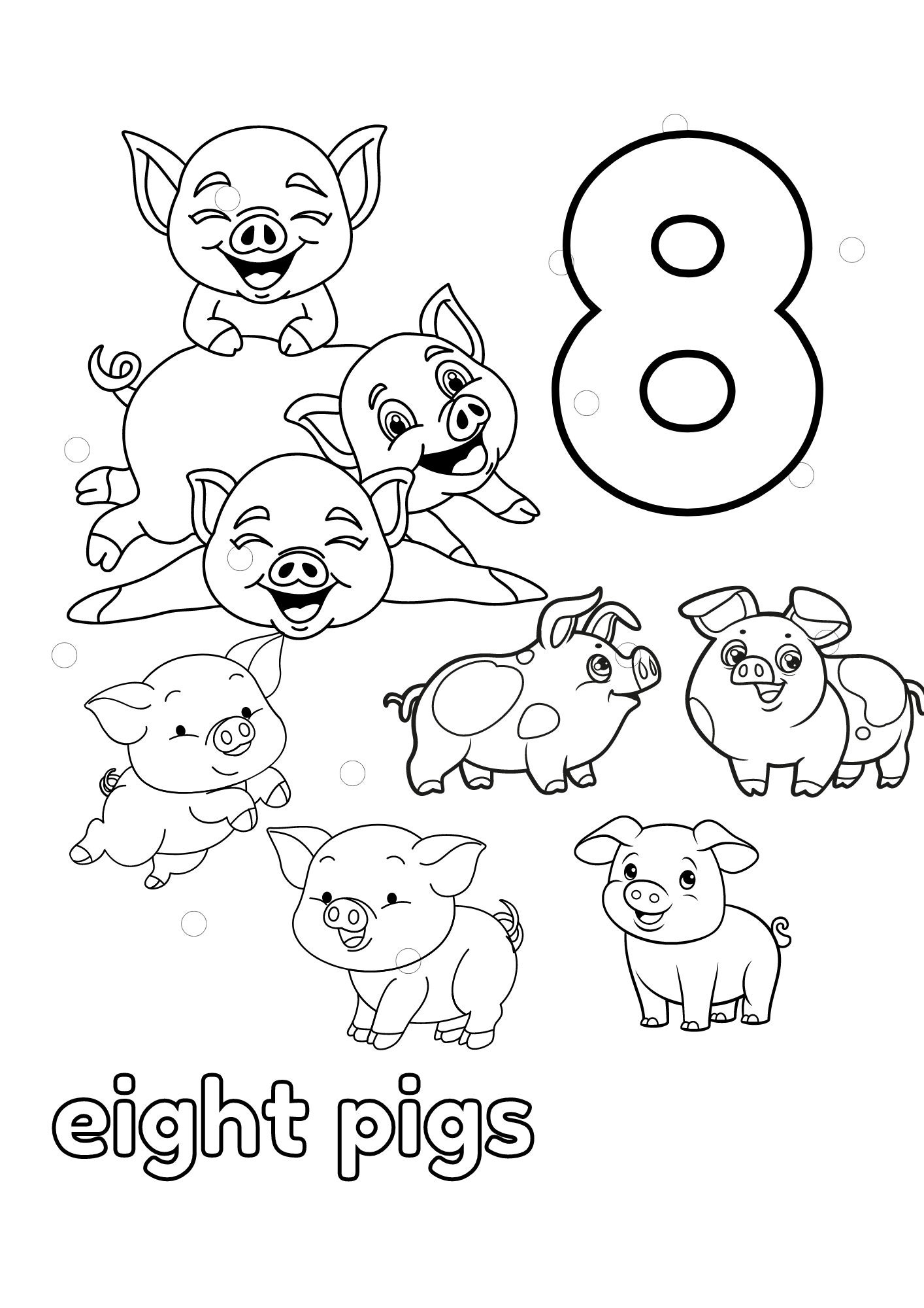 ANIMAL 20 Printable Numbers Coloring Pages, Coloring Page, Preschool ...
