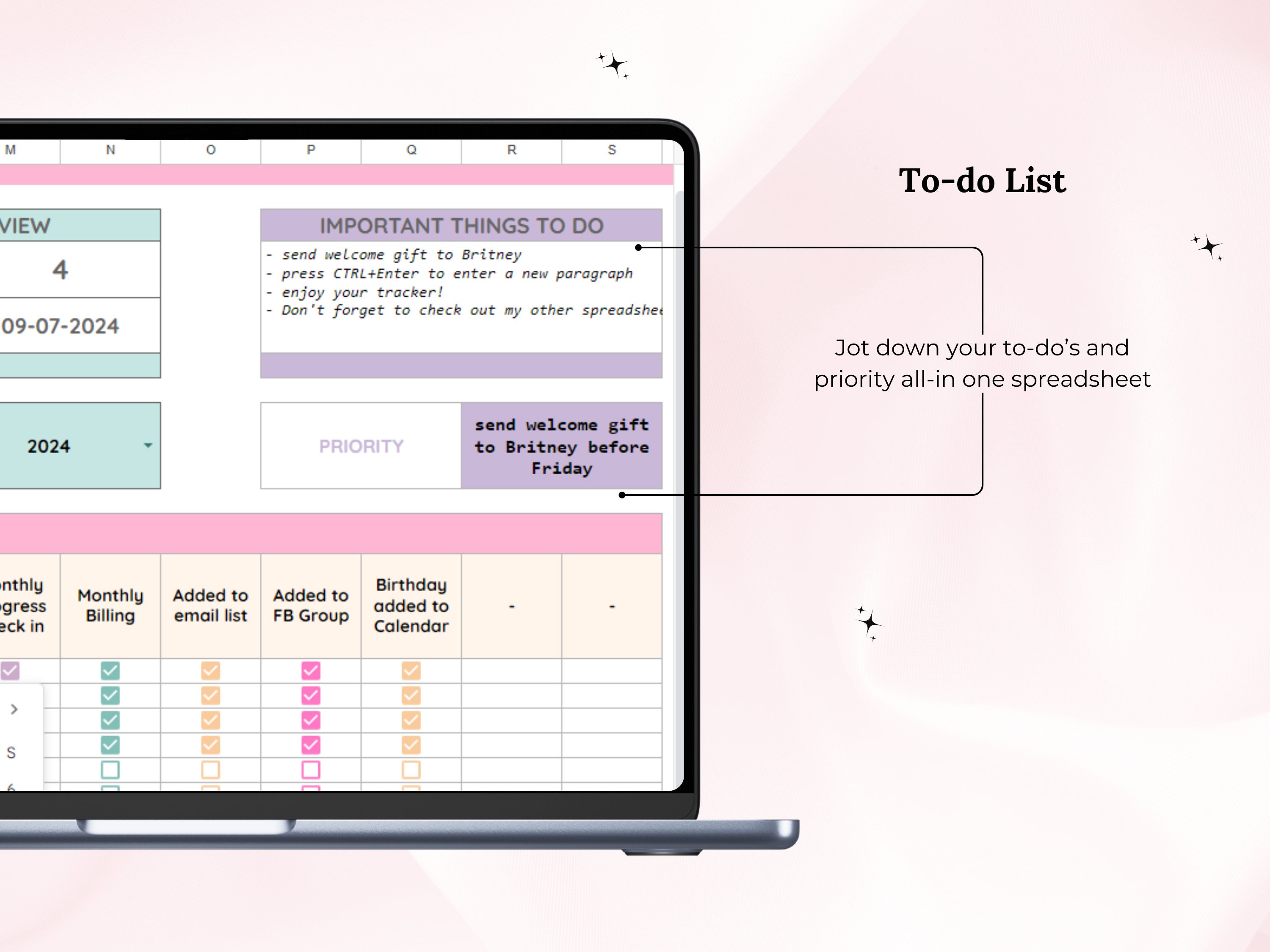 Client Onboarding Tracker Spreadsheet for Coaches, Client Management ...