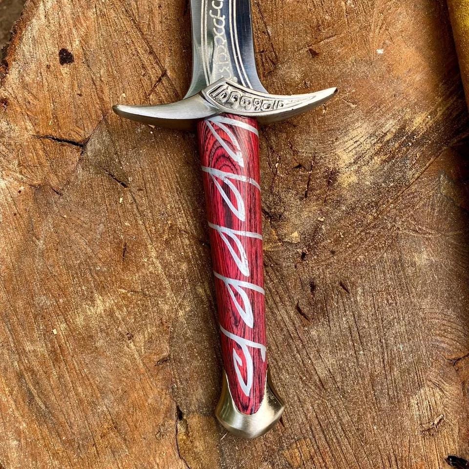 Handmade Elven Rune Short Sword Replica | Fantasy Halfling Sword ...