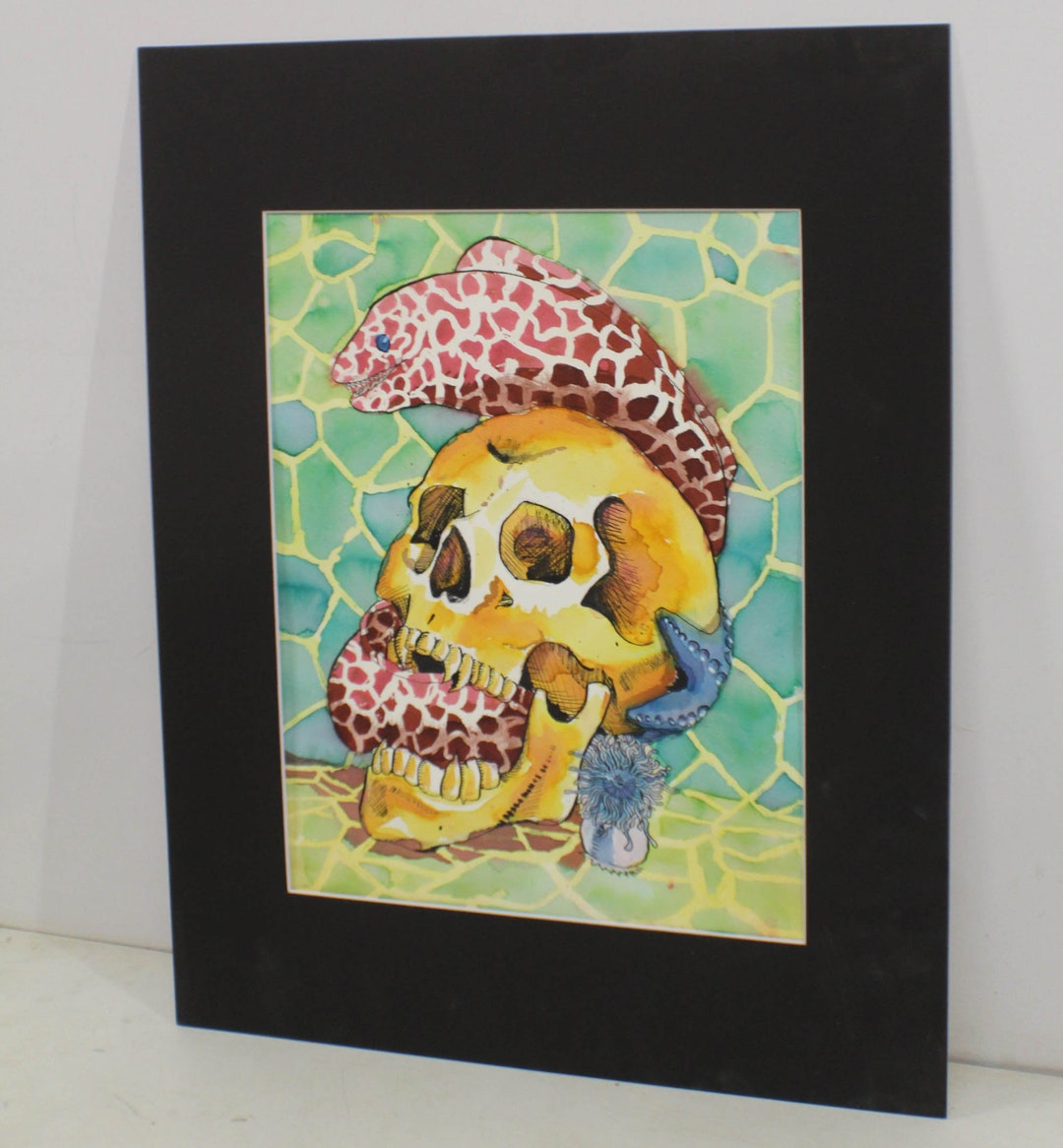Moray and Skull Underwater - Etsy