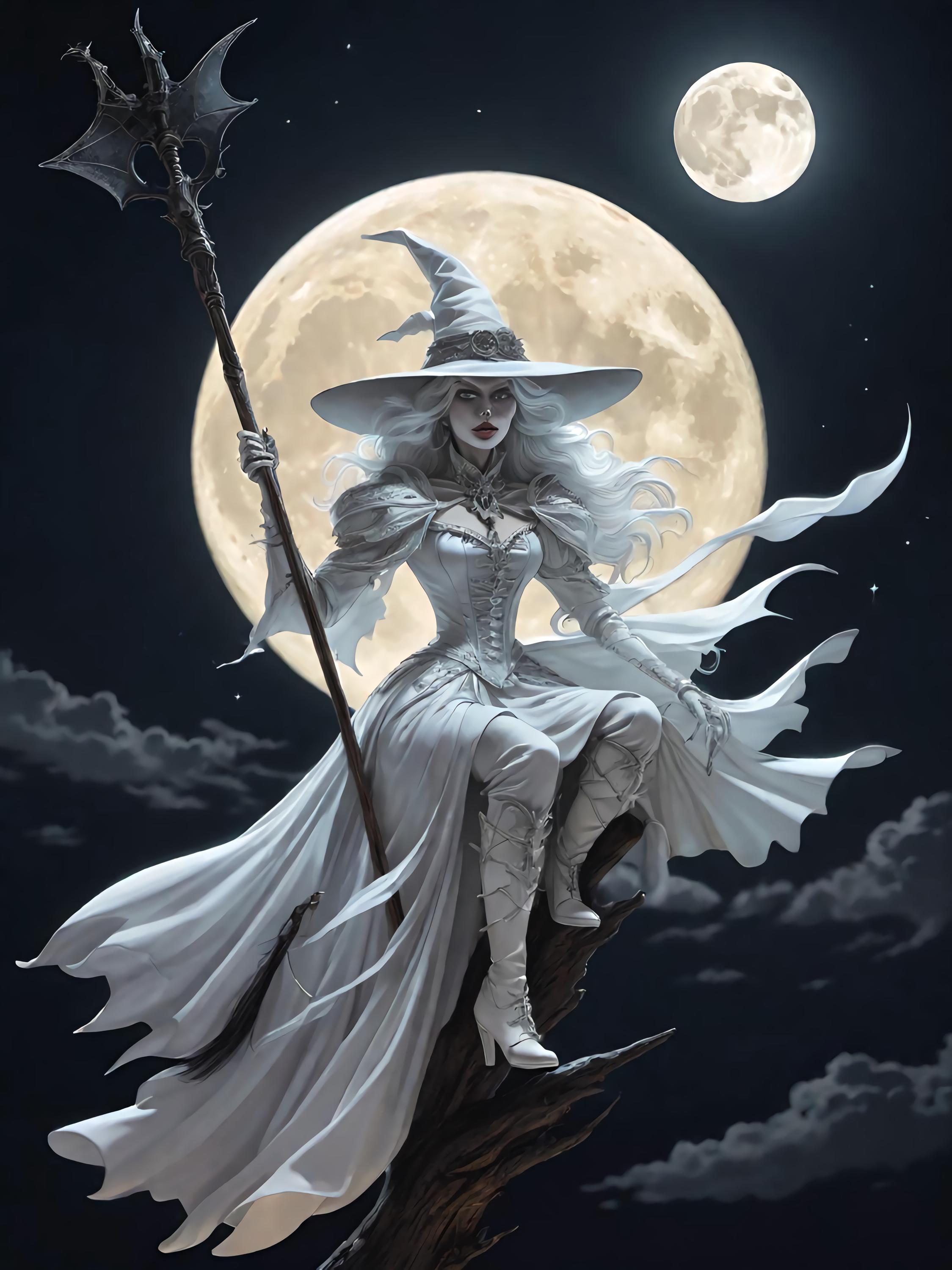 Halloween Decor Whimsical Witch Figurine Witchy Home Decor Magical ...