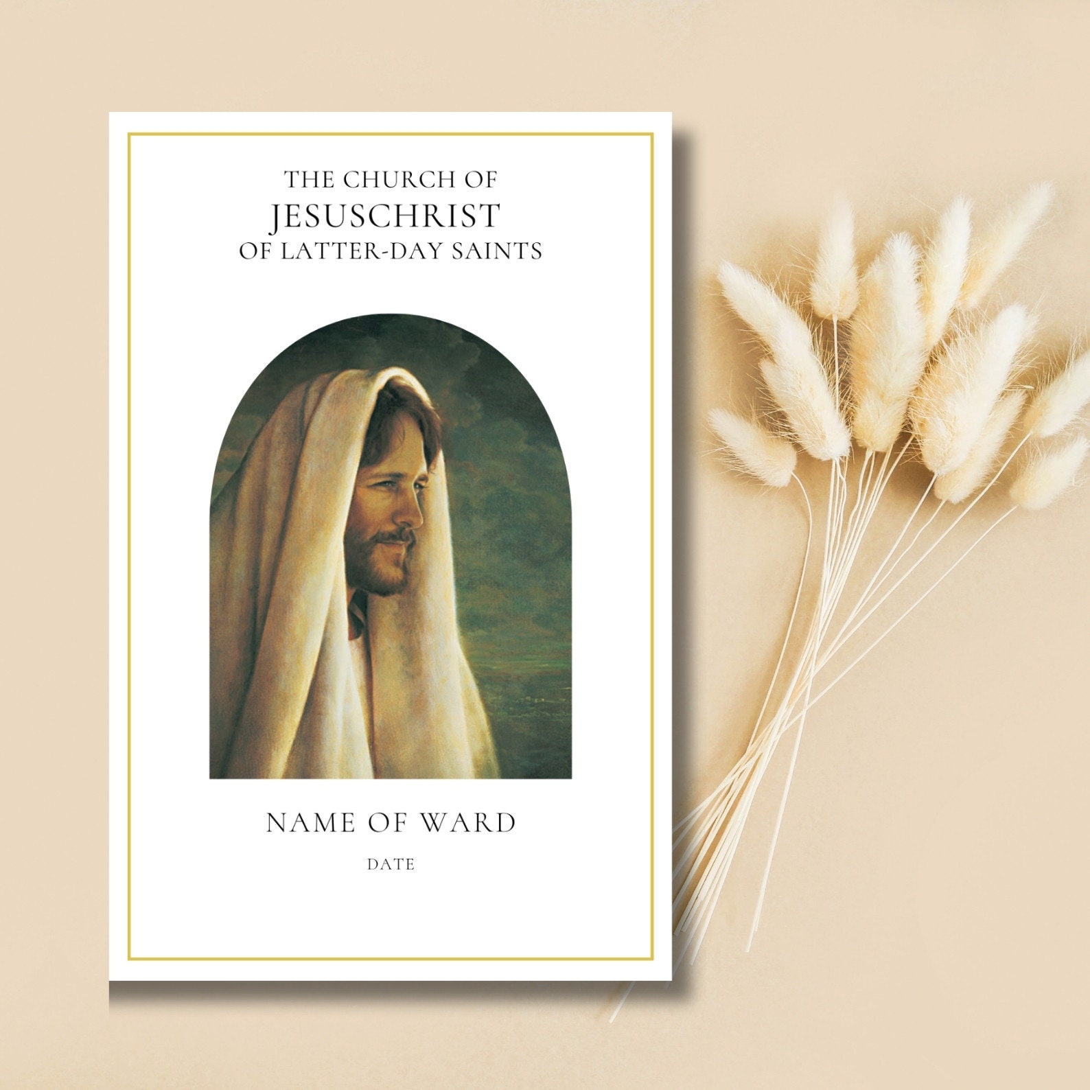 Ward Bulletin LDS ⎮ Sacrament Meeting ⎮ Editable, Personalizable Canva ...