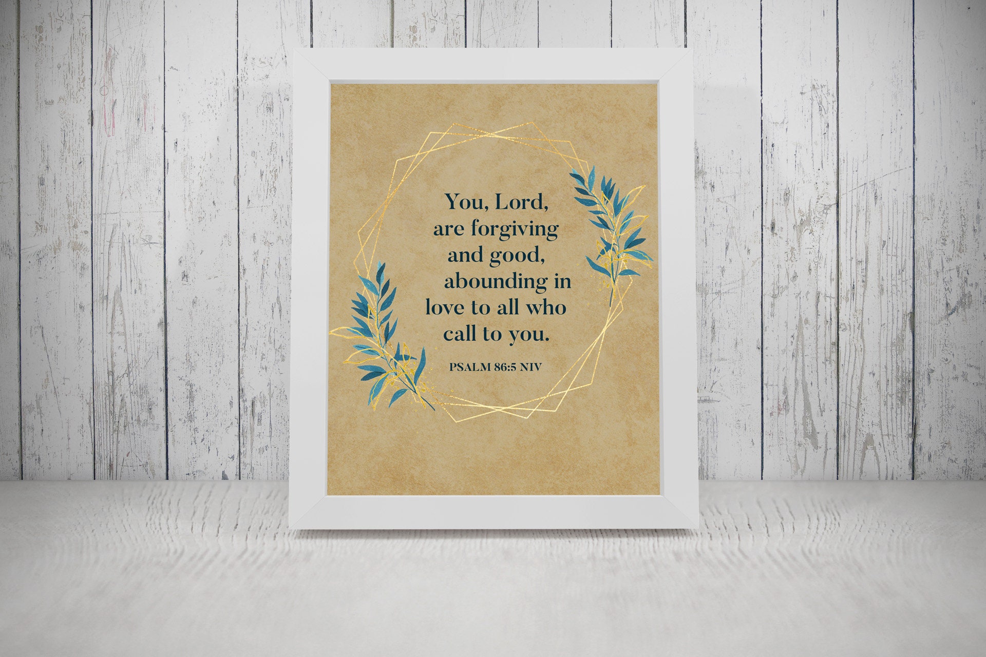 PSALM 86:5 Inspirational Scripture Verse Printable Digital Art With ...