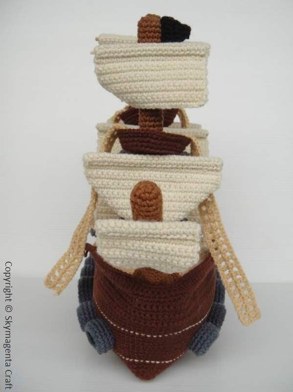 Crochet Pattern - PIRATE SHIP - Toys - in PDF (00464) - Etsy UK