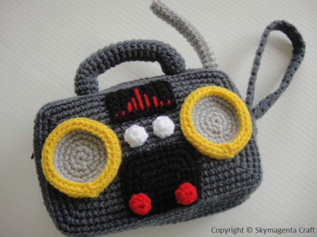 Crochet Pattern - RADIO PURSE - for Cell Phone / Money / Others - PDF ...