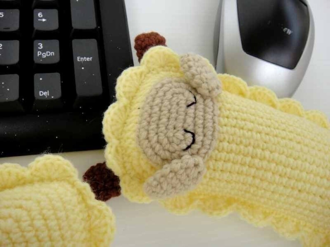 Crochet Pattern SHEEP Keyboard and Mouse Wrist Rest PDF/ - Etsy