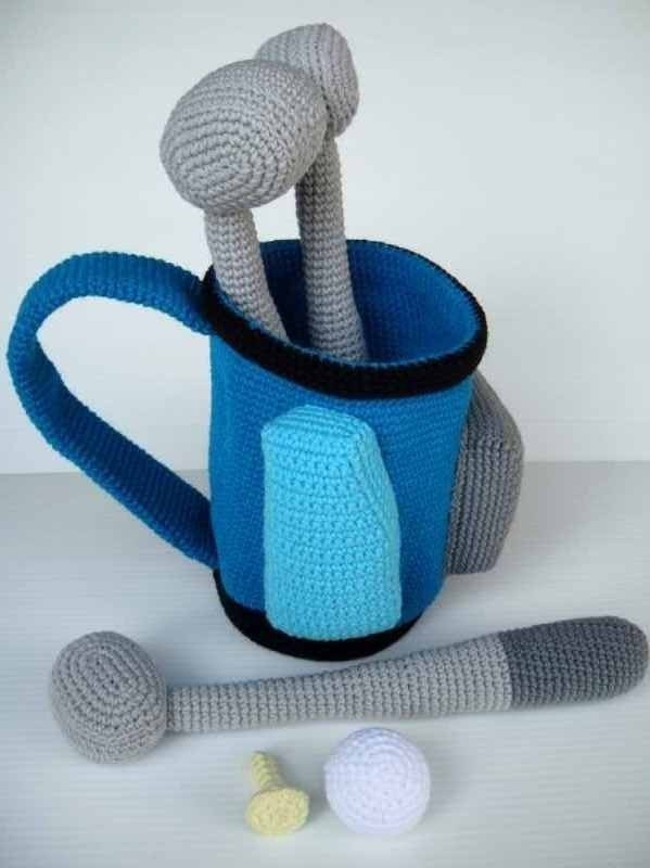 Crochet Pattern - GOLF SET - Toys/ Deco/ Sports - PDF (00461) - Etsy
