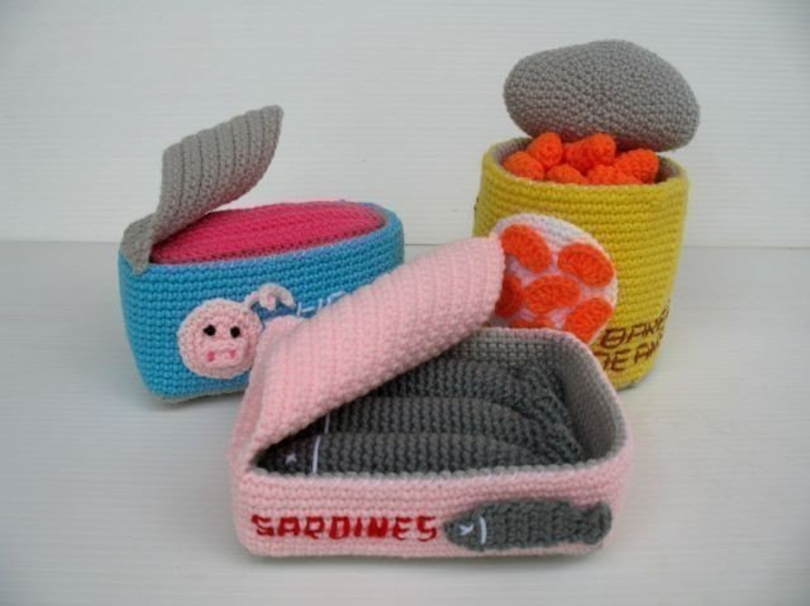 Crochet Pattern - CANNED FOOD- Toys / Playfood - PDF (00427) - Etsy UK
