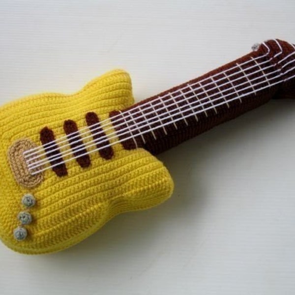 Crochet Guitar Pattern - Etsy