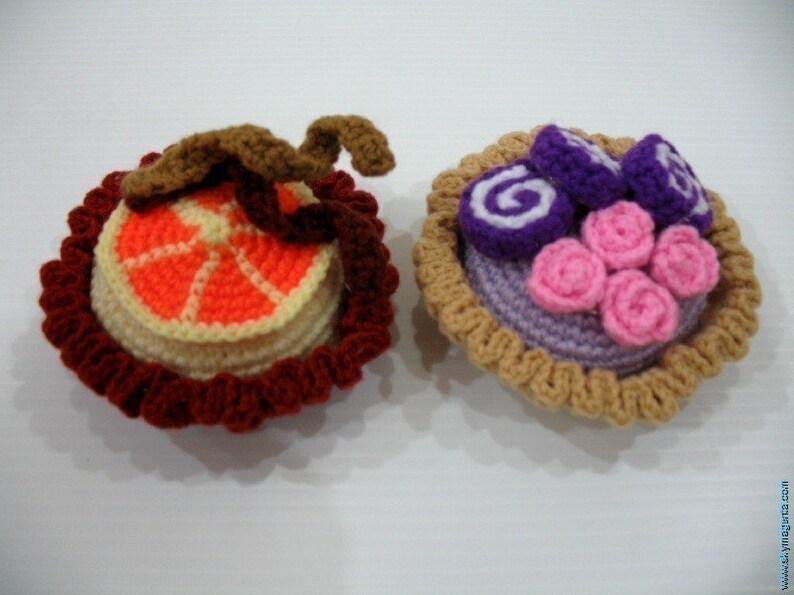Crochet Pattern-mini TARTS Playfood / Toys-pdf 00417 - Etsy
