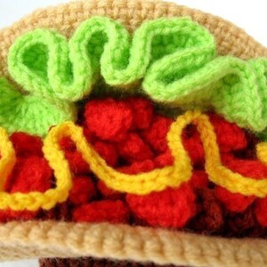 Crochet Pattern - TACO and CHIPS With SALSA- Toys / Playfood - Pdf ...