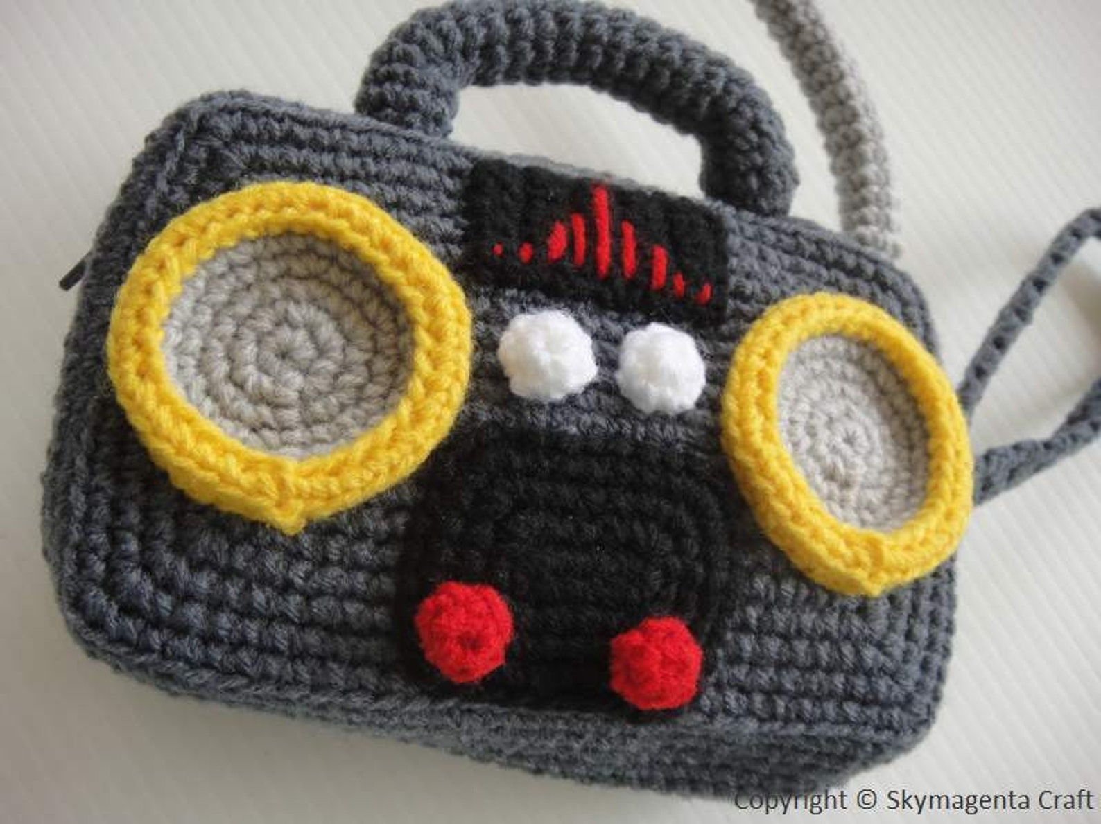 Crochet Pattern RADIO PURSE for Cell Phone / Money / - Etsy