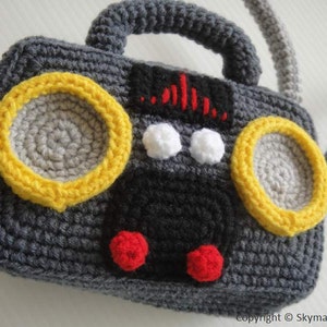 Crochet Pattern - RADIO PURSE - for Cell Phone / Money / Others - PDF ...