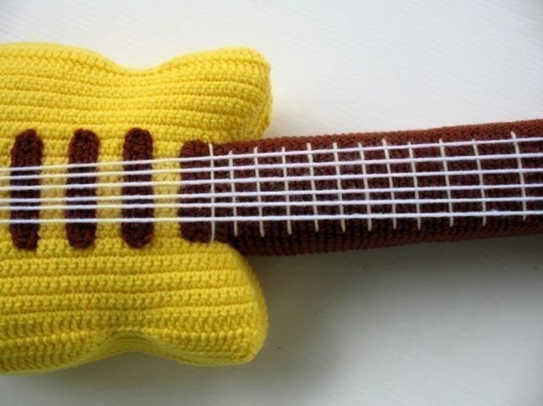 Crochet Pattern Electric Guitar Toys Pdf 00447 Etsy