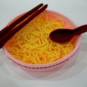 Crochet Pattern - SEAFOOD RAMEN NOODLES - Toys / Playfood - Pdf (00378 ...