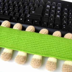 Crochet Pattern - CATERPILLAR - Keyboard and Mouse Wrist Rest - PDF ...