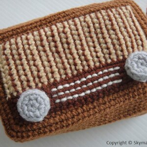 Crochet Pattern - VINTAGE RADIO PURSE - for Cell Phone / Money / Others ...