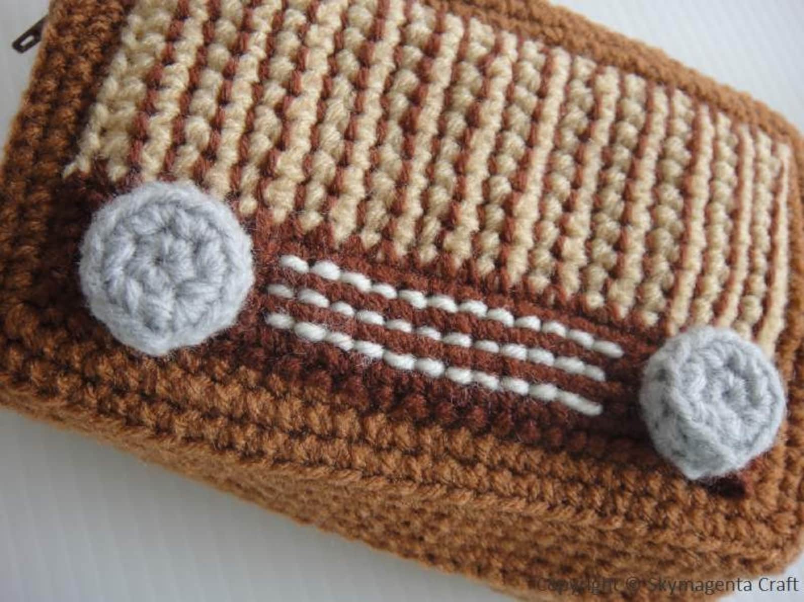 Crochet Pattern VINTAGE RADIO PURSE for Cell Phone / Money | Etsy