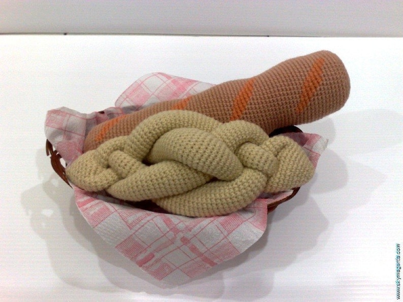 Crochet Pattern-bread Recipe-play Food/ Toys 00362 | Etsy