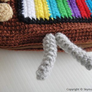 Crochet Pattern - VINTAGE TELEVISION PURSE - for Cell Phone / Money ...