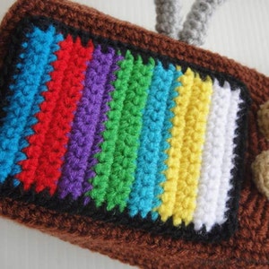 Crochet Pattern - VINTAGE TELEVISION PURSE - for Cell Phone / Money ...