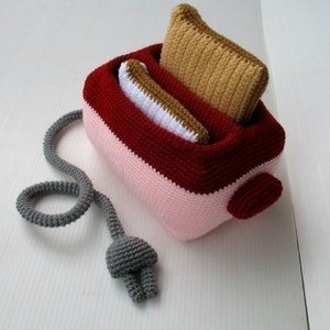 Crochet Pattern - TOASTER- Toys / Playfood - PDF (00433) - Etsy