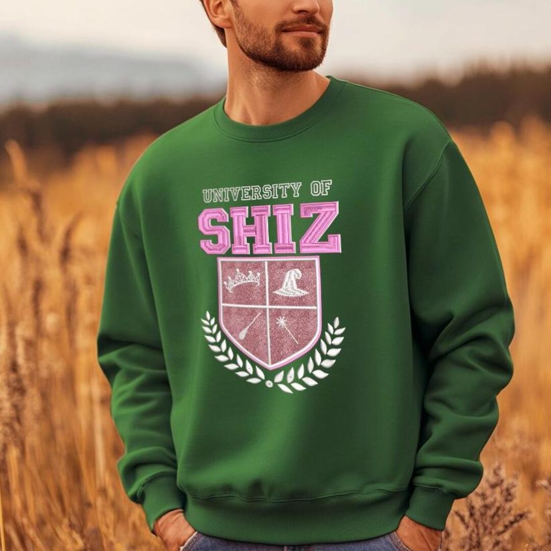 Embroidery SHIZ University Sweatshirt,wicked Defy Gravity Sweatshirt ...
