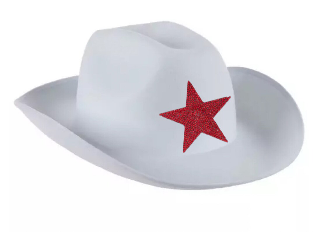Cowboy Hat USA red Star - Etsy