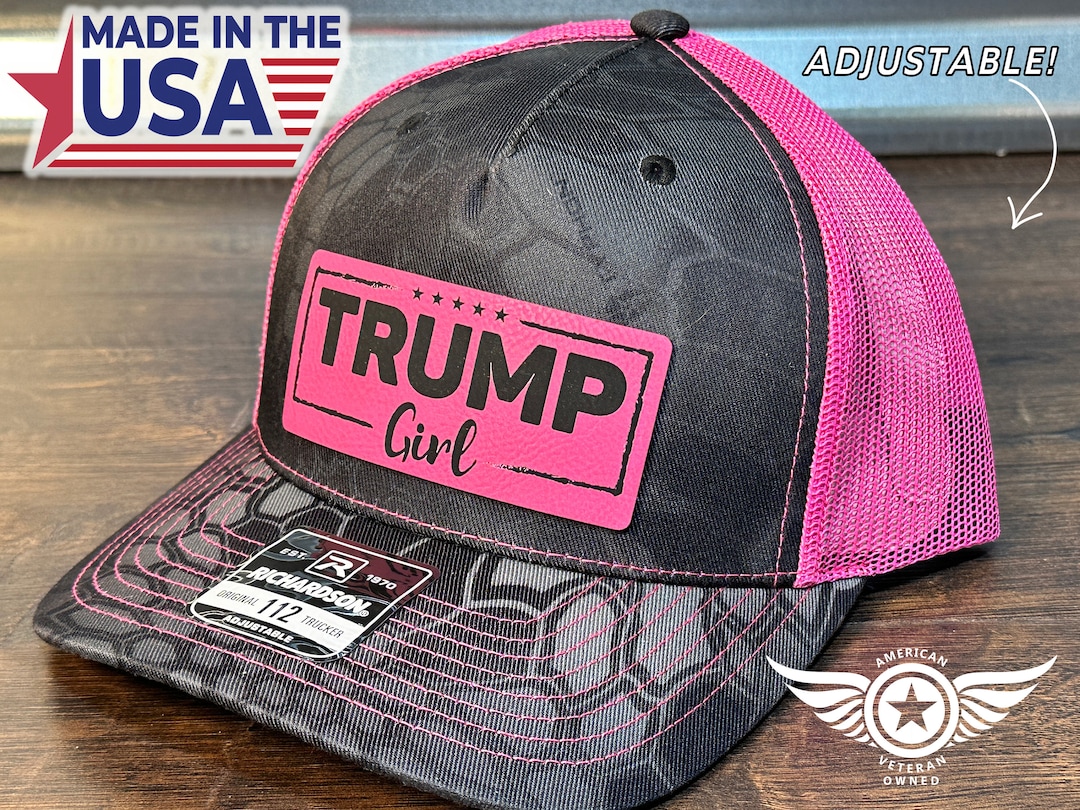 Trump Girl Camo Pink MAGA Ladies Trucker Hat - Etsy